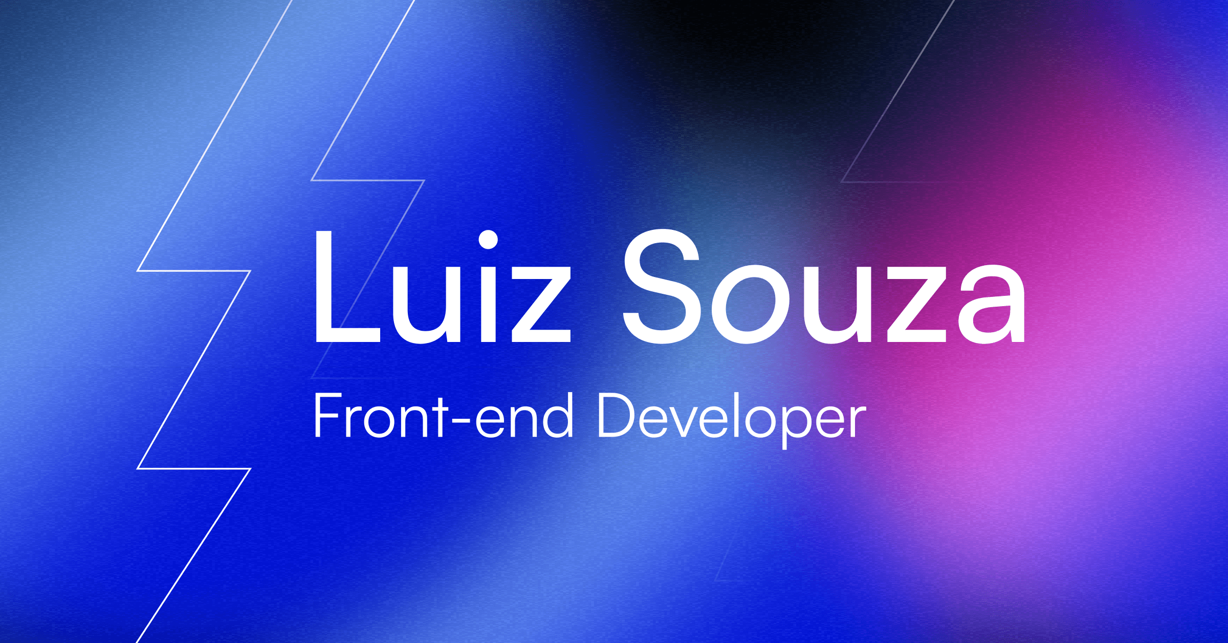 Luiz Antônio de Souza | Desenvolvedor Front-End | Portfólio